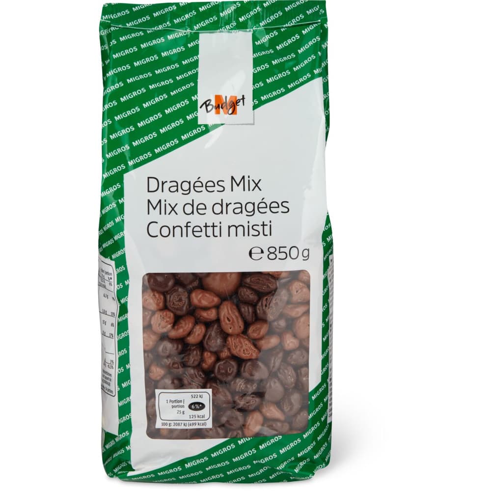 M-Budget · Schokolade-Dragées · Mix • Migros