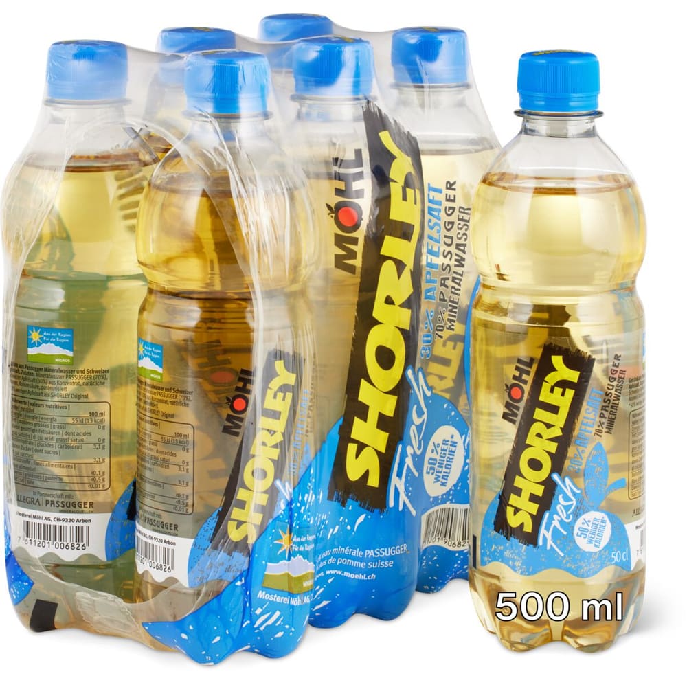 Mosterei Möhl · Shorley Fresh · 50% weniger-Kalorien • Migros