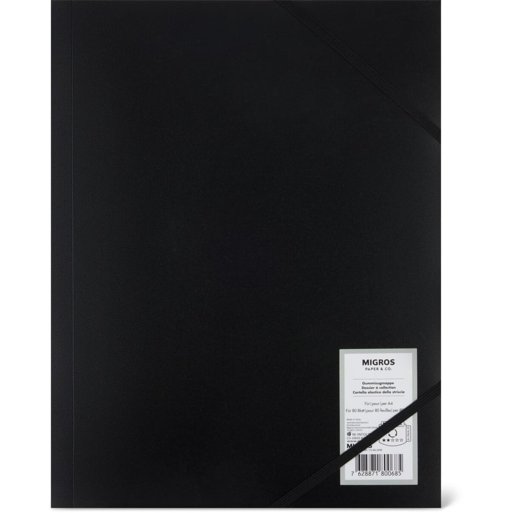 Papeteria Dossier Collection noir • Migros