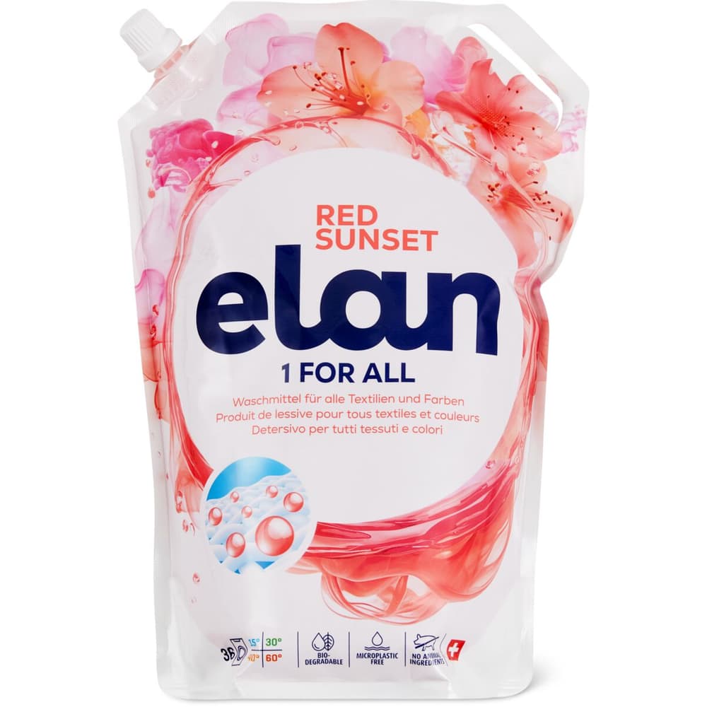 Elan · Liquid laundry detergent · 36 wash cycles, Red Sunset • Migros