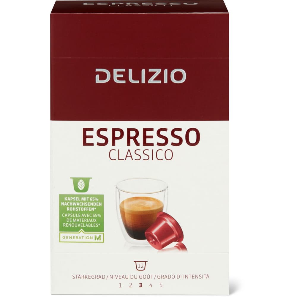 Achat Delizio · Capsules de café · Espresso Classico • Migros