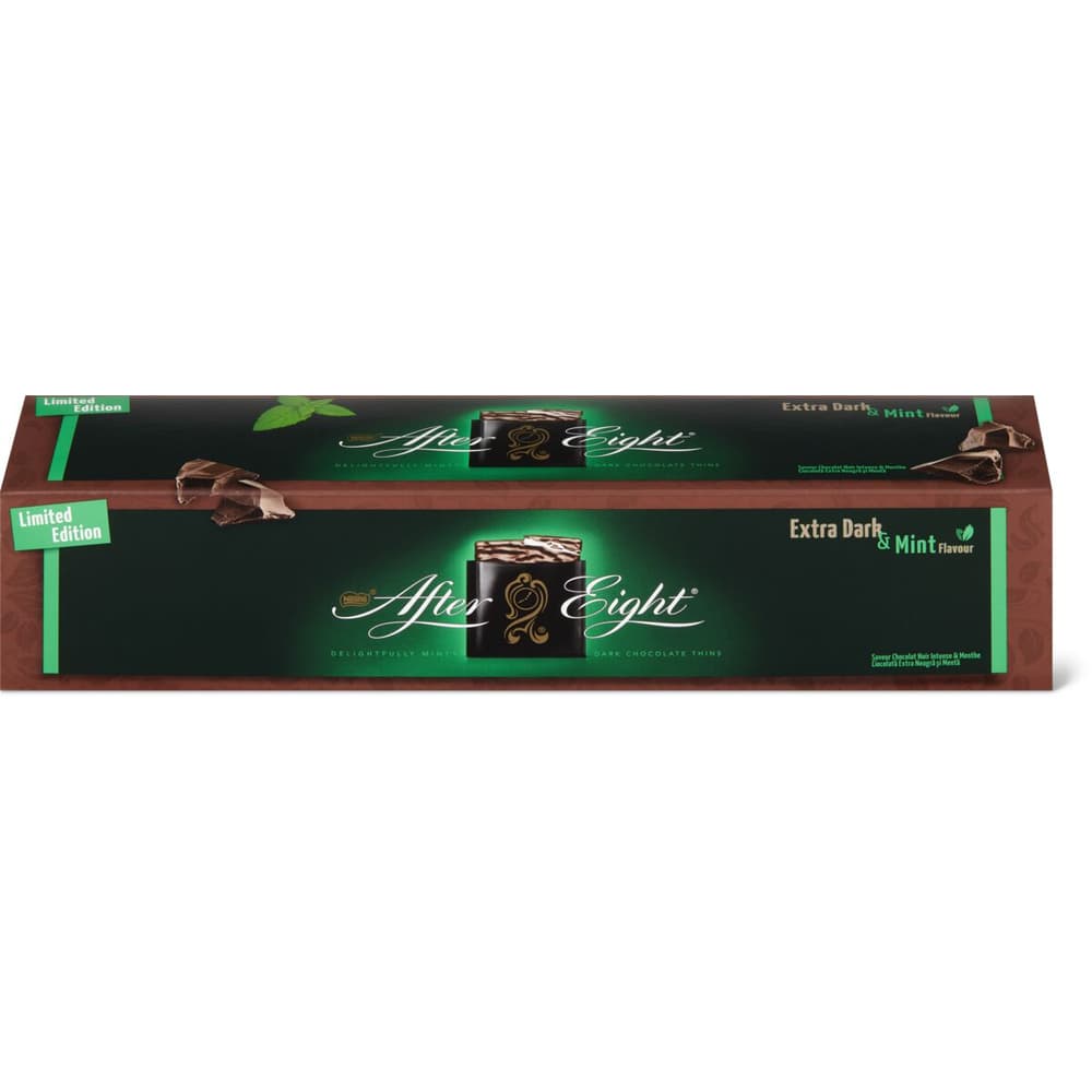 After Eight · Feuilles de chocolat · Noir, fourrées à la menthe, 85% de ...