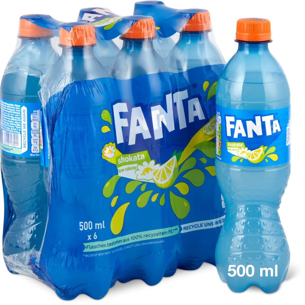 Fanta · Lemonade · Shokata • Migros
