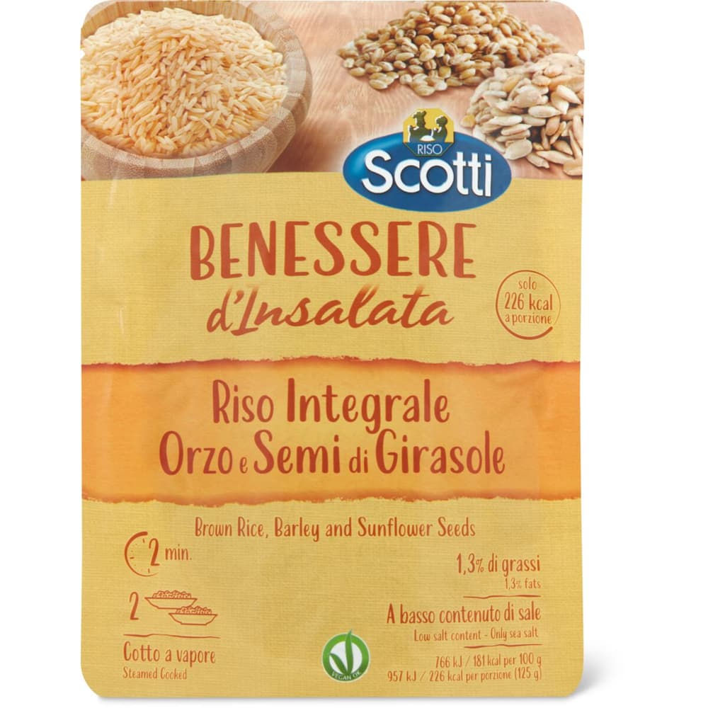 Riso Scotti Benessere d'Insalata Brown Rice, Barley and Sunflower Oil ...