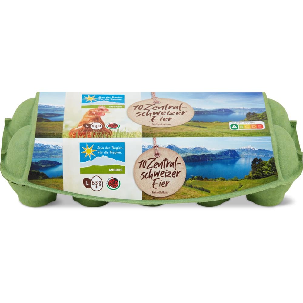 Eier plein air 10 x 63g+ IP-SUISSE • Migros