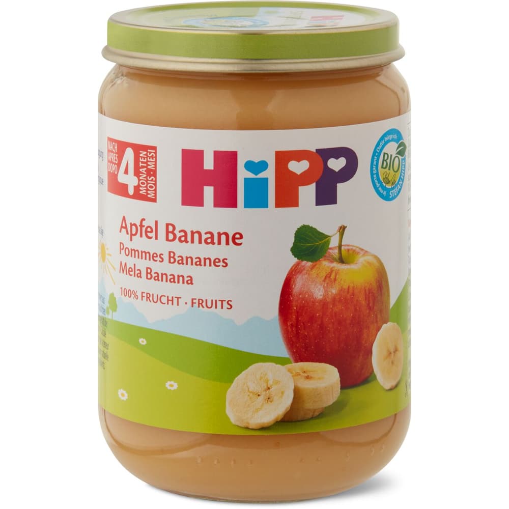 HiPP Bio · Pappa mela e banana · Da 4 mesi • Migros