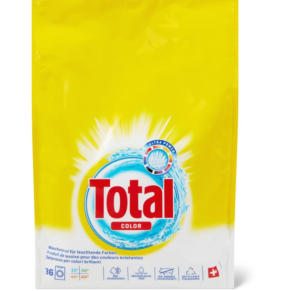 Total Color · Washing powder · 36 wash cycles • Migros
