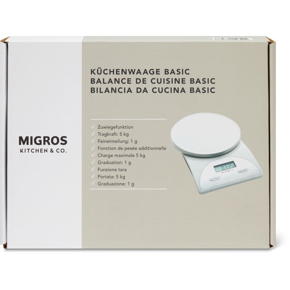 ELECTRONIC KITCHEN SCALE BASIC • Migros