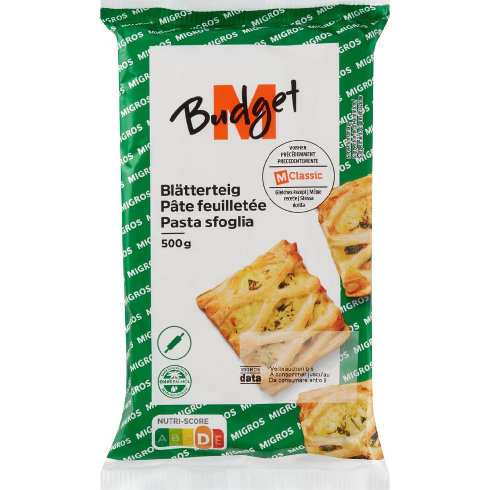 M-Budget · Pâte feuilletée · en bloc • Migros