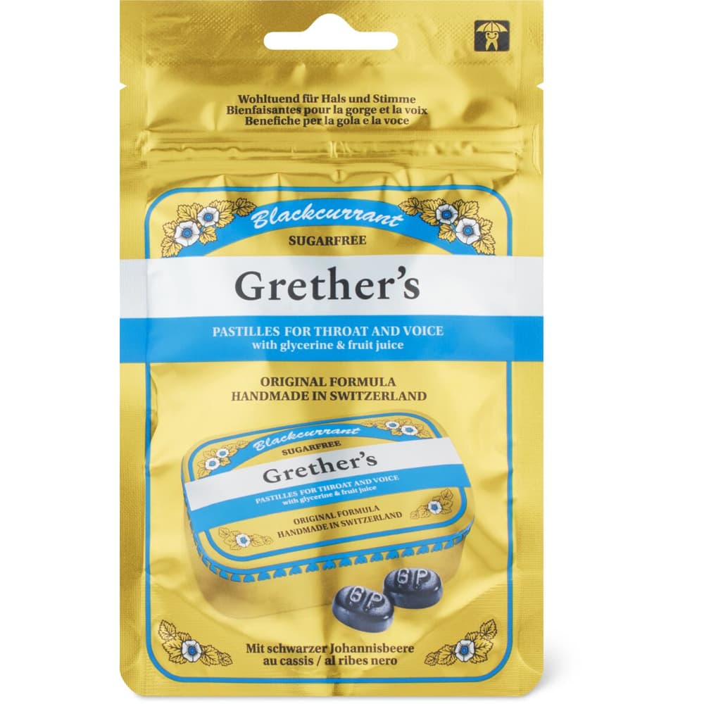 Buy Grether's · Throat lozenges · Blackcurrant • Migros
