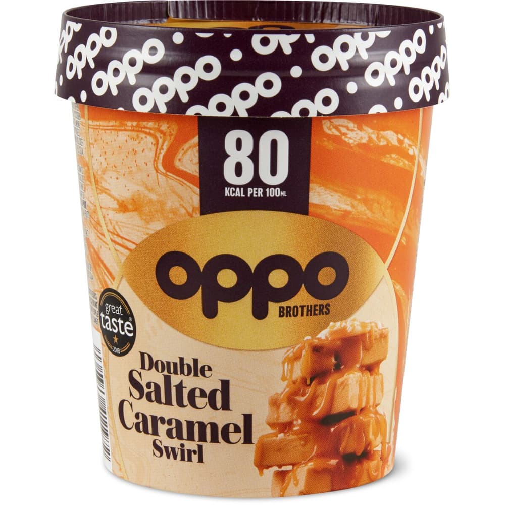 Oppo Brothers · Ice cream · Double Salted Caramel Swirl • Migros