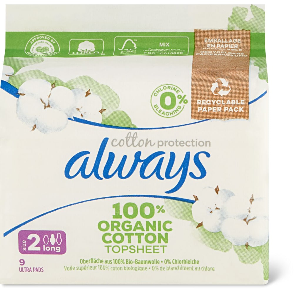 Always Bio Cotton Ultra Long+ • Migros