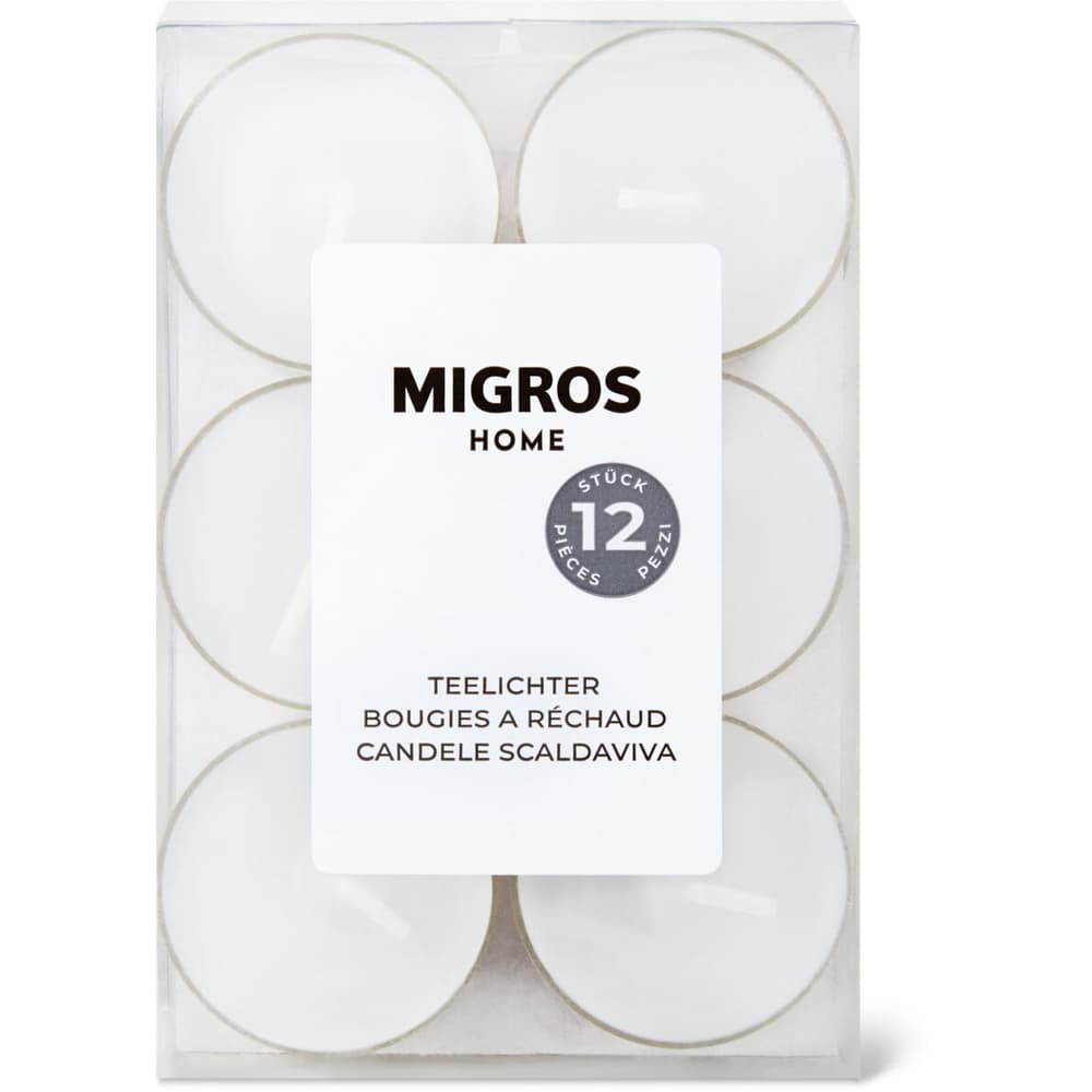 MIGROS HOME · Teelichter • Migros