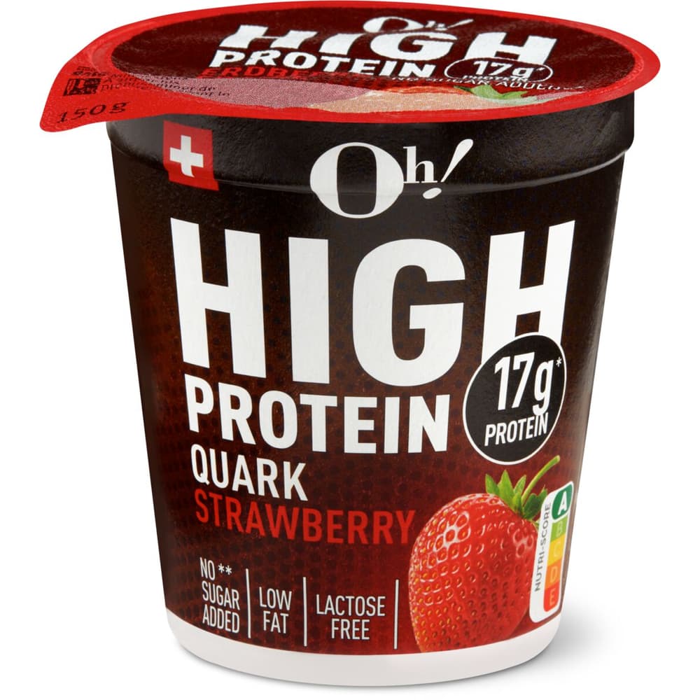 Oh! · High Protein Magerquark · Erdbeere • Migros
