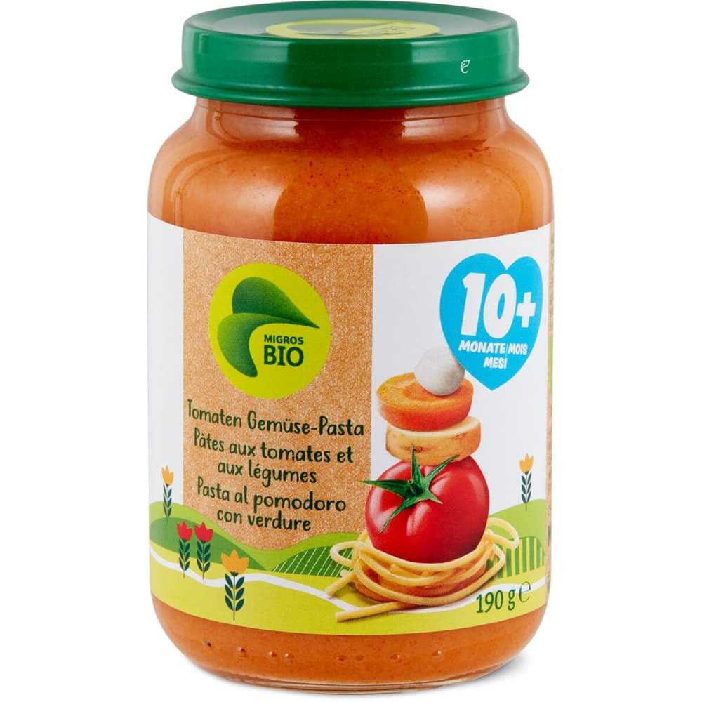 Migros Bio · Migros Bio pasta with tomatoes and vegetables • Migros