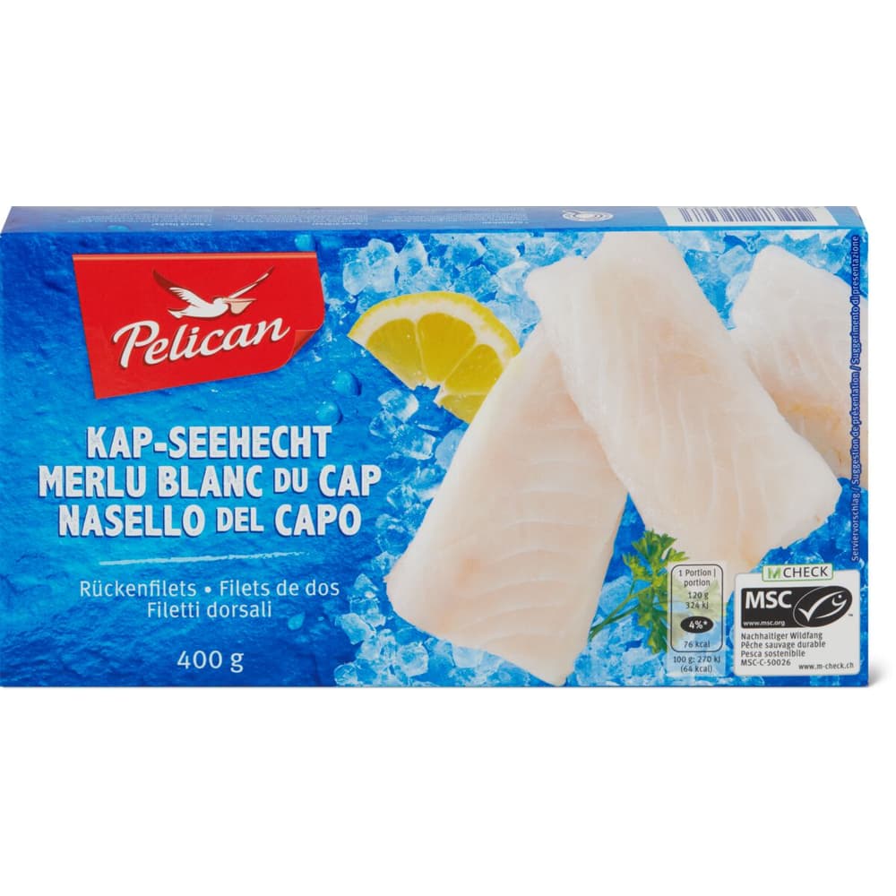 Buy Pelican · Cape hake back fillets · individually packaged • Migros
