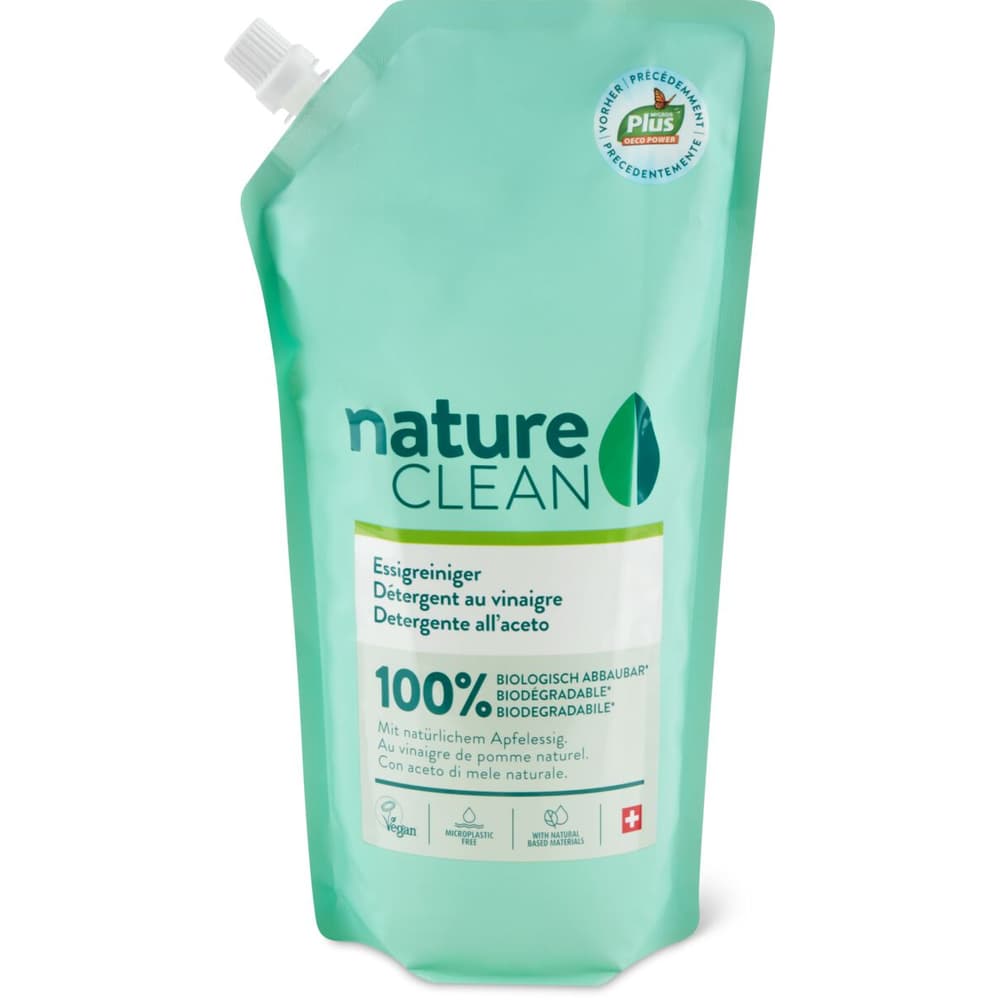 Nature Clean · Détergent au vinaigre · sachet de recharge • Migros
