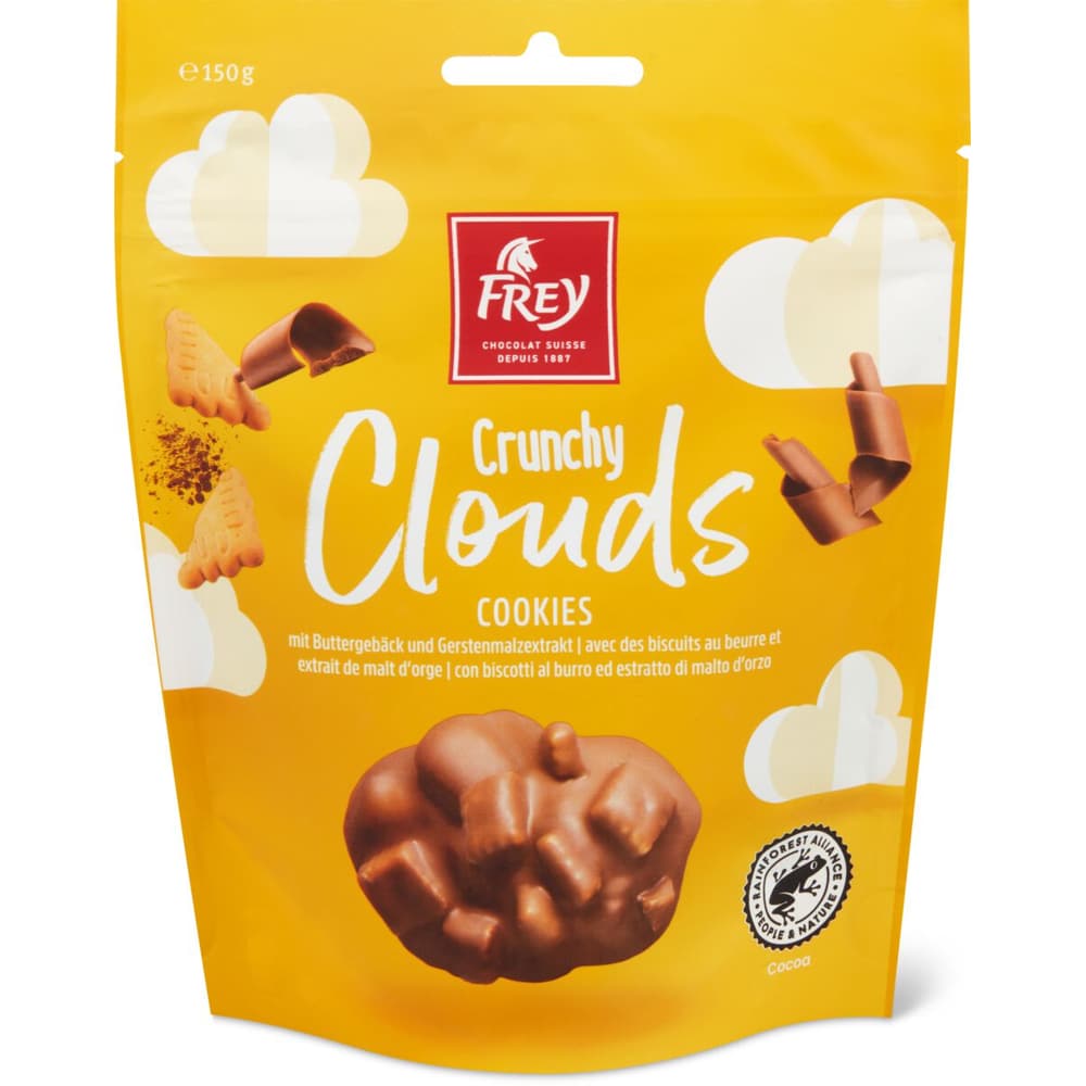 Frey Crunchy Clouds · Milk chocolate with butter biscuits and barley ...