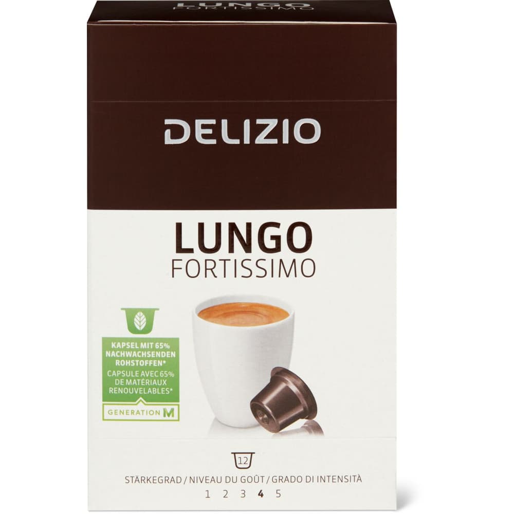 Achat Delizio Lungo Fortissimo · Capsules de café · Riche et intense ...