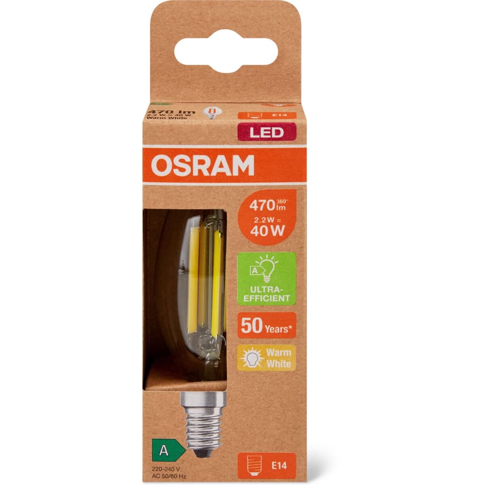 OSRAM LED CLB40 CL E14 • Migros