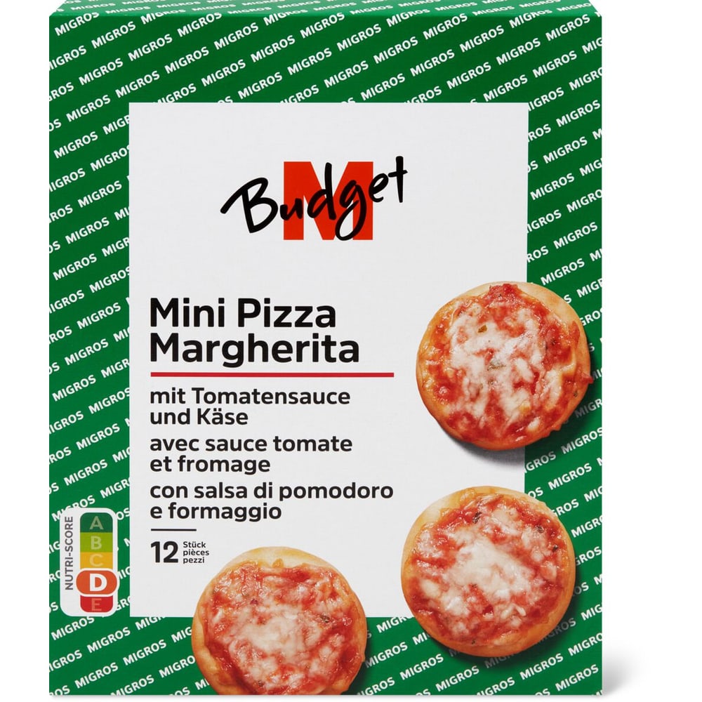 M-Budget · Mini Pizze · Margherita • Migros Online