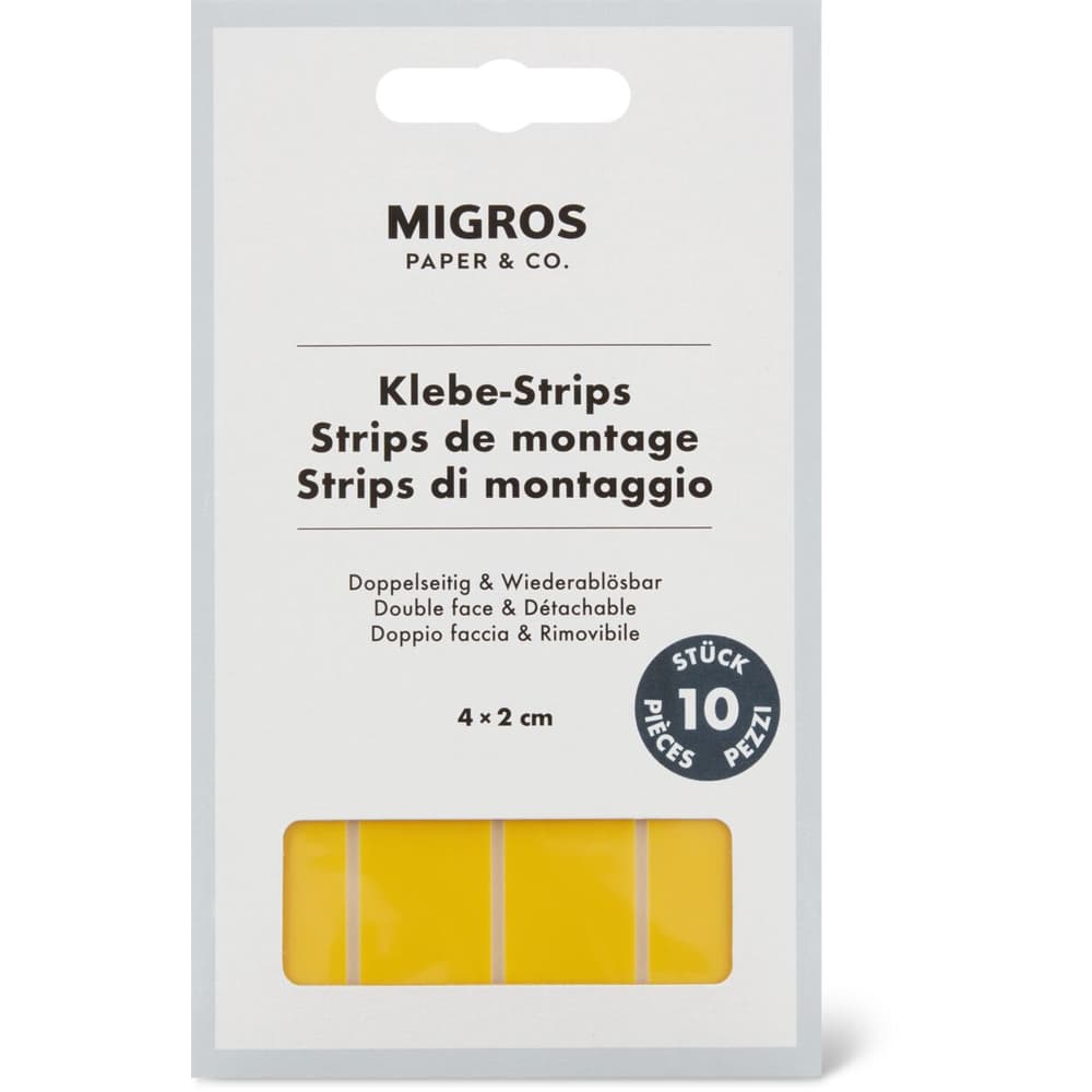 MIGROS PAPER & CO. · strips de montage • Migros