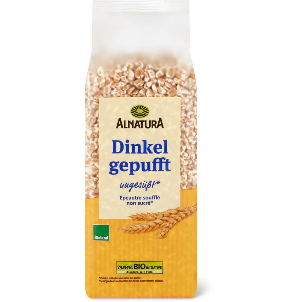 Alnatura · Organic puffed spelt · unsweetened • Migros