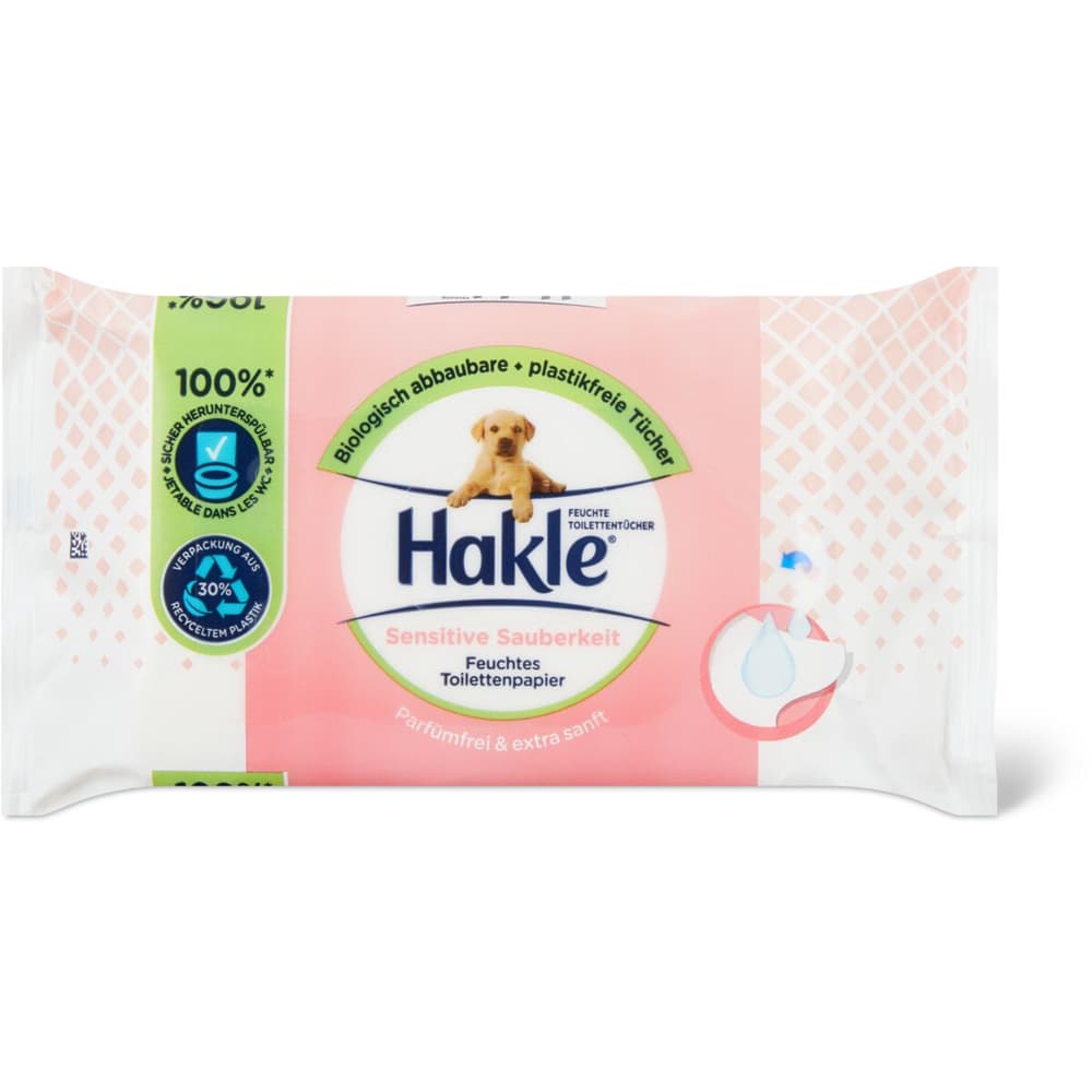 Hakle Sensitive Sauberkeit · Wet wipes · Fragrance free • Migros