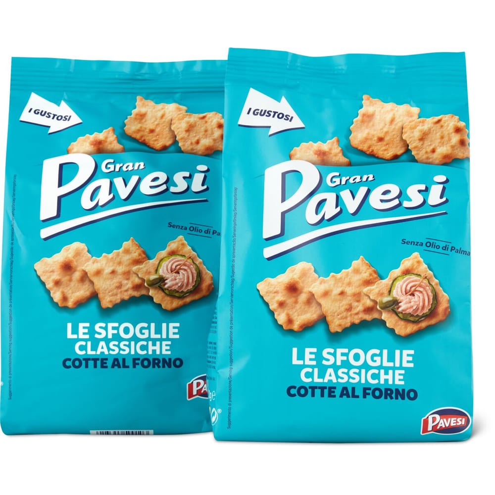 Gran Pavesi Olivia & Marino · Crackers · Sfoglie croccanti al forno ...