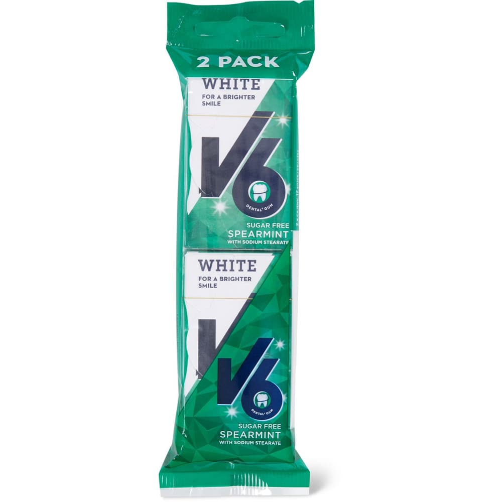V6 · Chewing gum · white spearmint • Migros