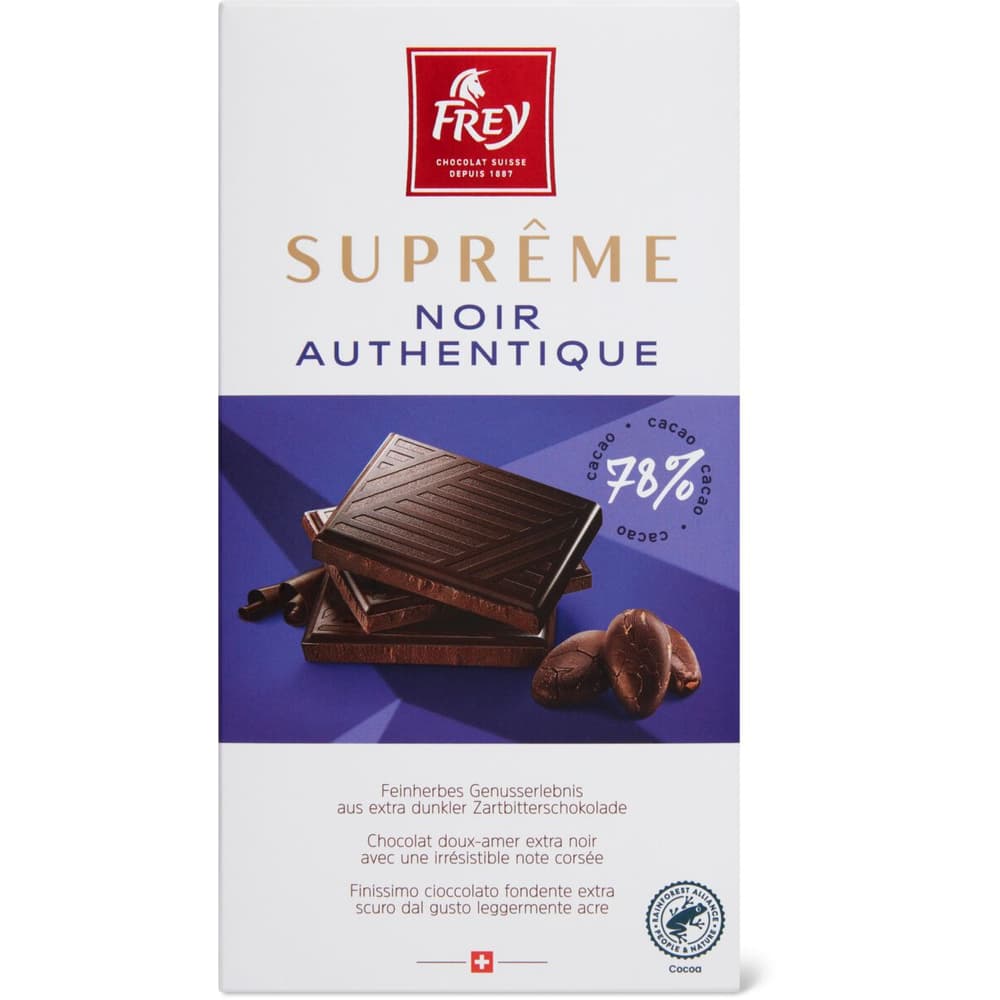 Frey Suprême · Chocolate bars · dark, 78% cocoa • Migros