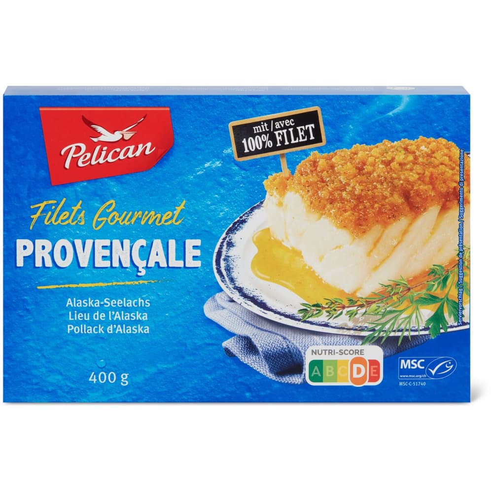 Pelican · Filets Gourmet Provençale · Alaska Pollack • Migros