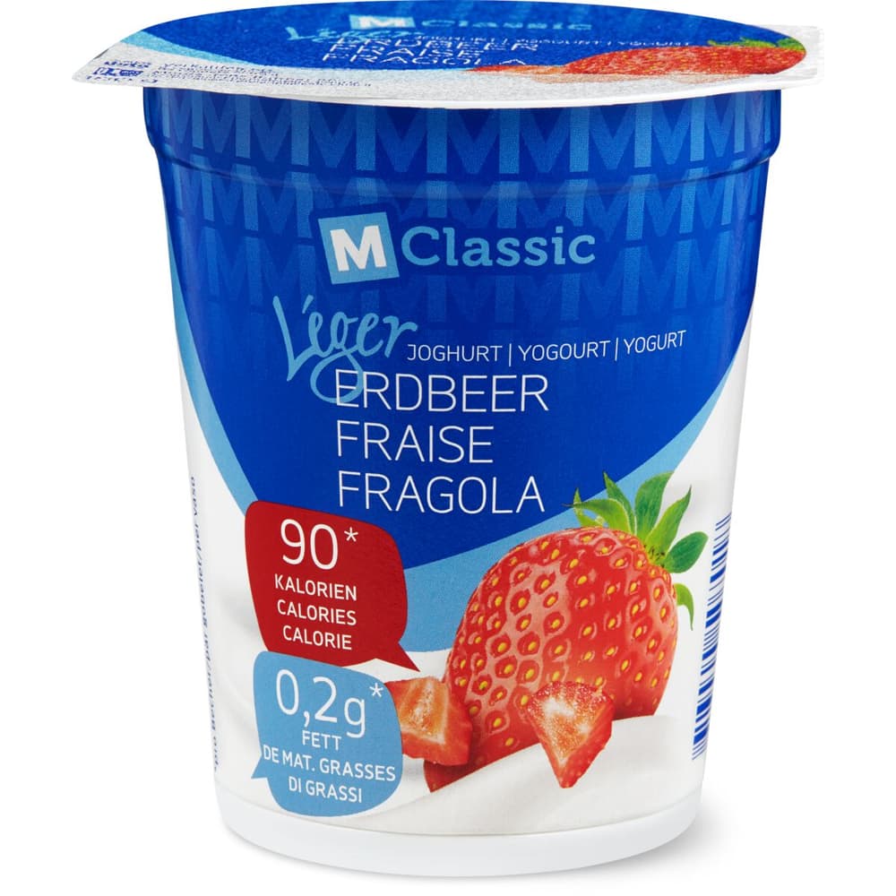 M-Classic Léger · Yogurt · Fragola • Migros