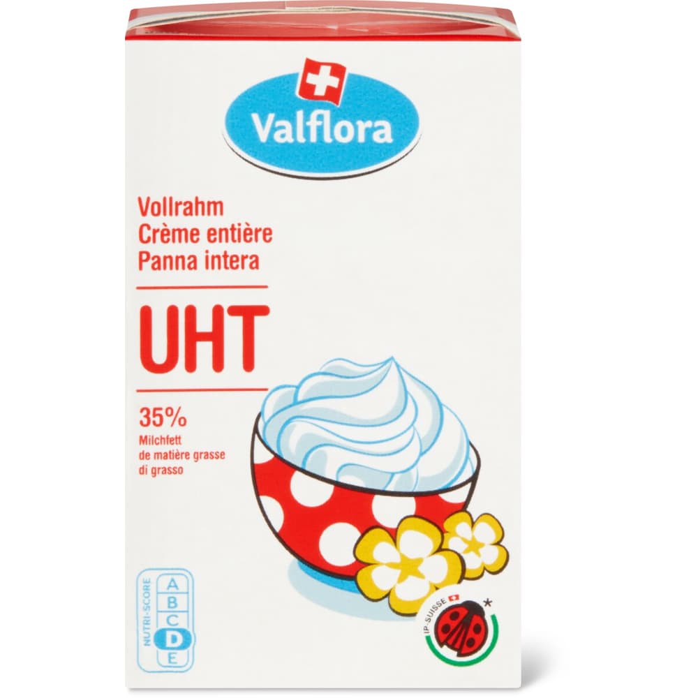 Valflora IP-SUISSE · Panna intera · UHT - 35% di grasso • Migros