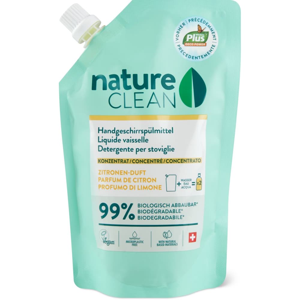 Nature Clean · Washing-up liquid concentrate · Lemon • Migros