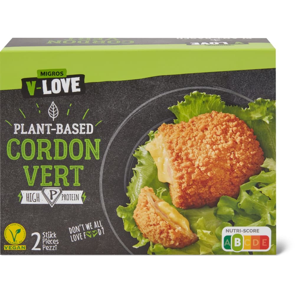 V-Love · Cordon Vert · Vegan - 2 pièces • Migros