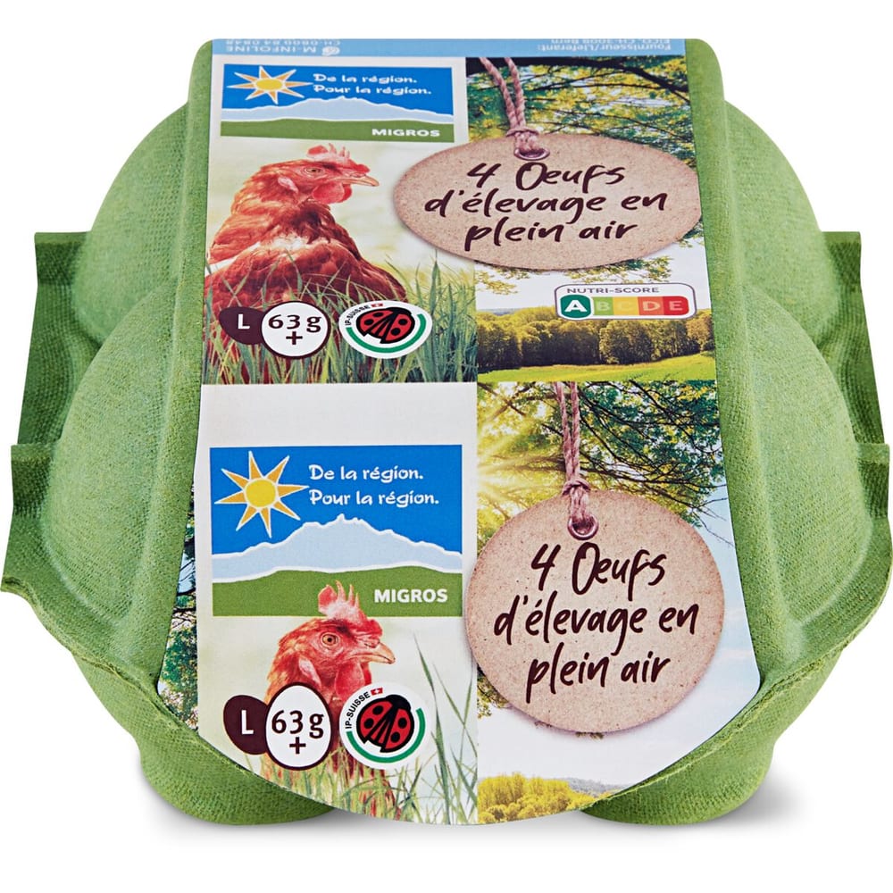 Oeufs de Genève plein air 63g+ • Migros