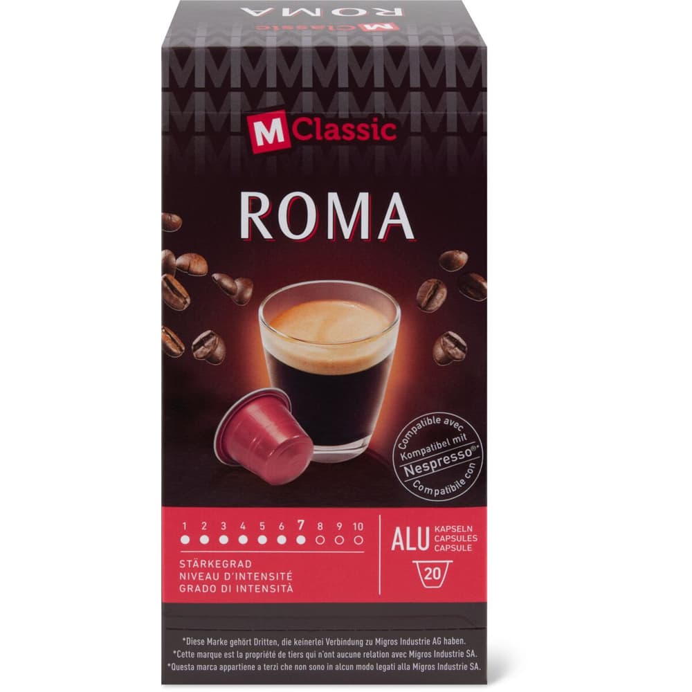 M-Classic · Capsules de café en aluminium · Roma, compatible système ...