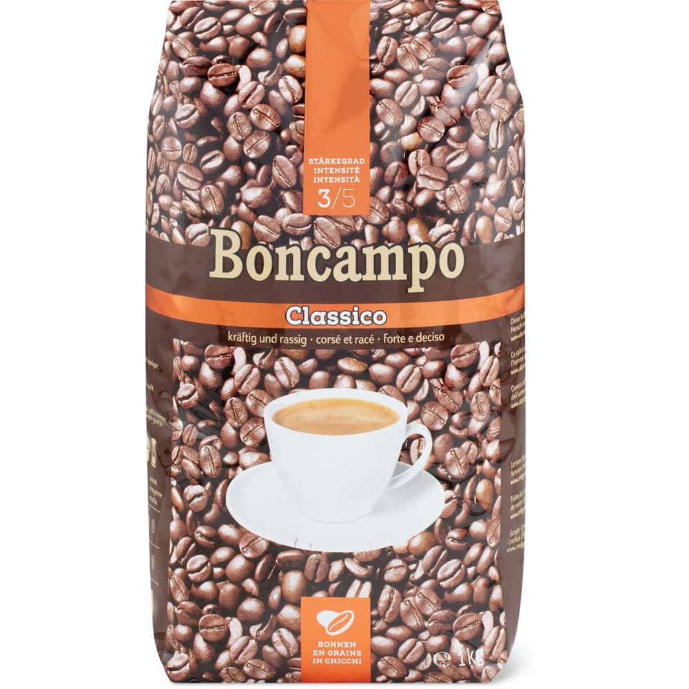 Boncampo Classico · Café en grains · Corsé & puissant • Migros