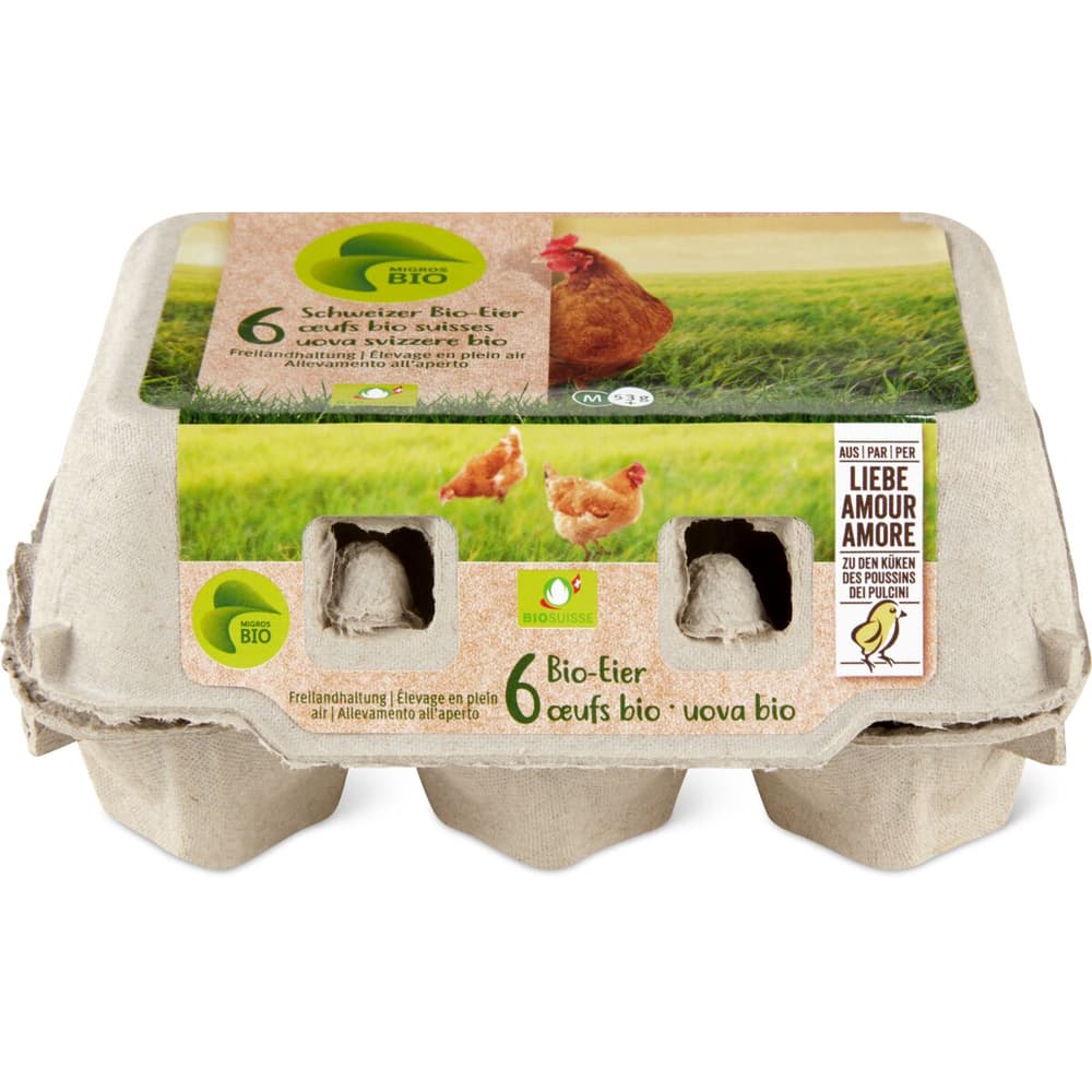 Migros Bio · Swiss eggs M · free-range • Migros