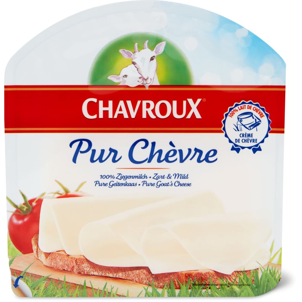 Chavroux Pur Chèvre · French semi-hard cheese, fat, made from ...