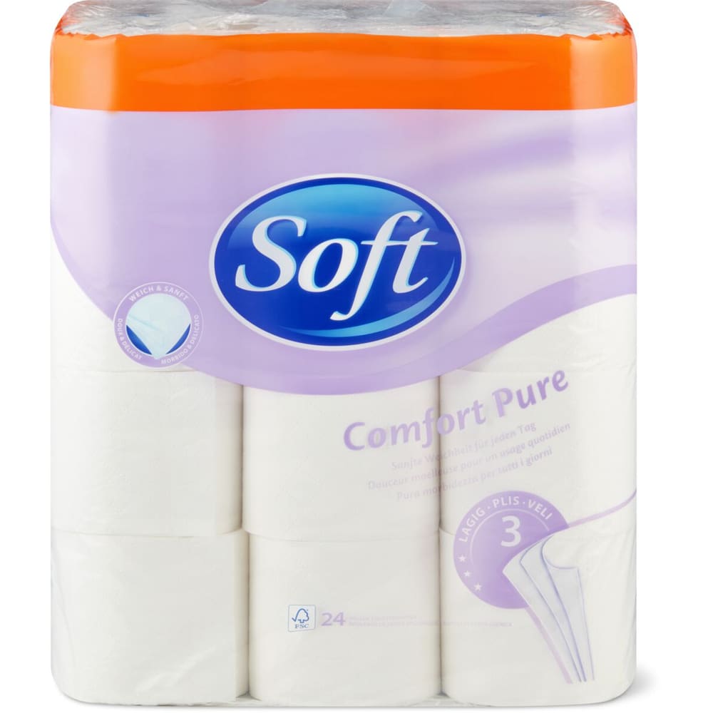 Soft Comfort Pure · Toilet paper · 3 layers • Migros