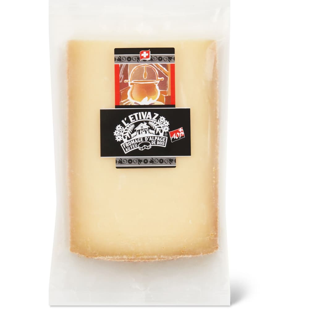 L'Etivaz · Swiss hard cheese, full-fat, made with raw milk · AOC • Migros
