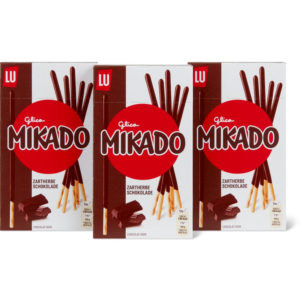 LU Mikado · Biscuits covered with dark chocolate · Dark chocolate ...