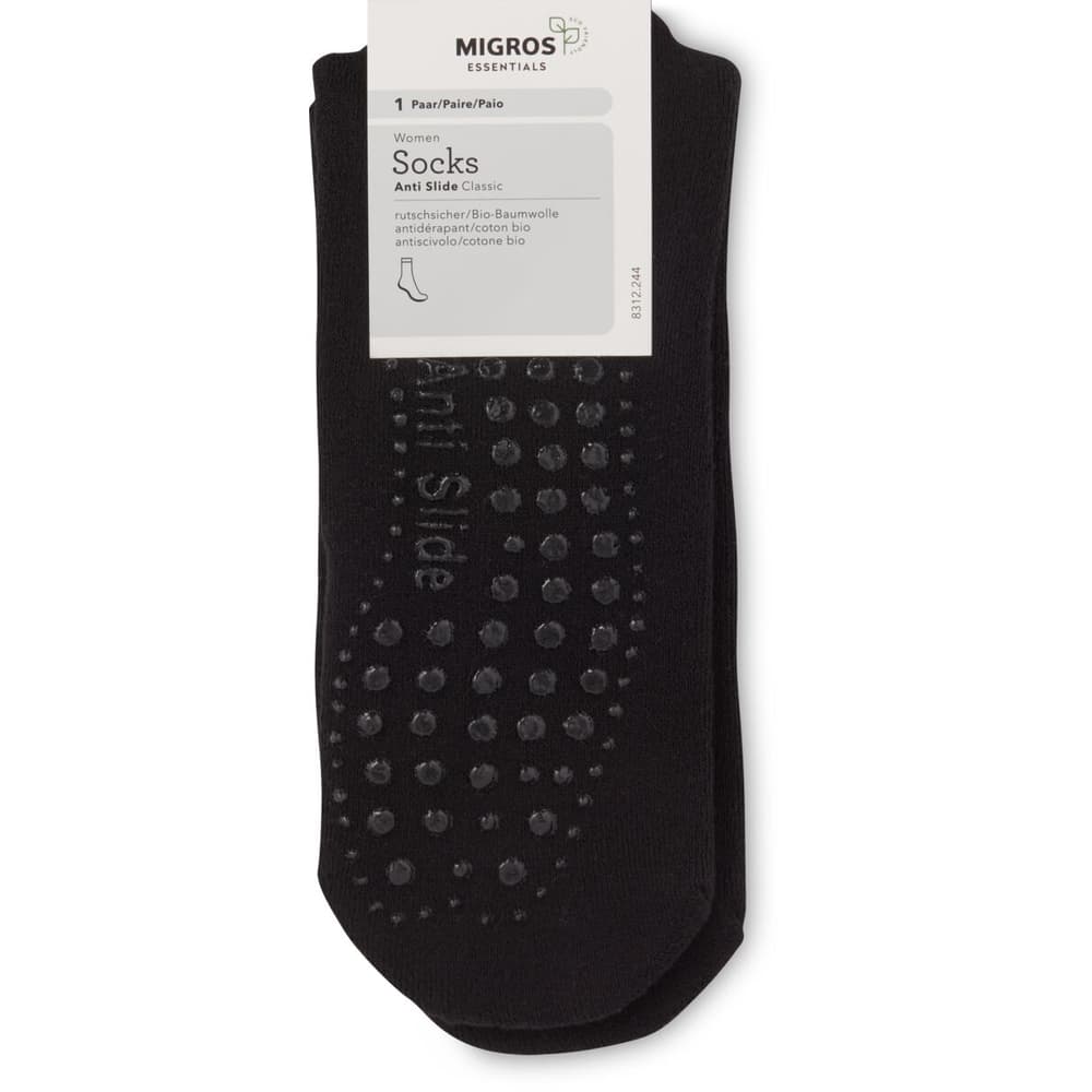 Buy MIGROS ESSENTIALS BIO Lady's socks Anti Slide 1-prs • Migros
