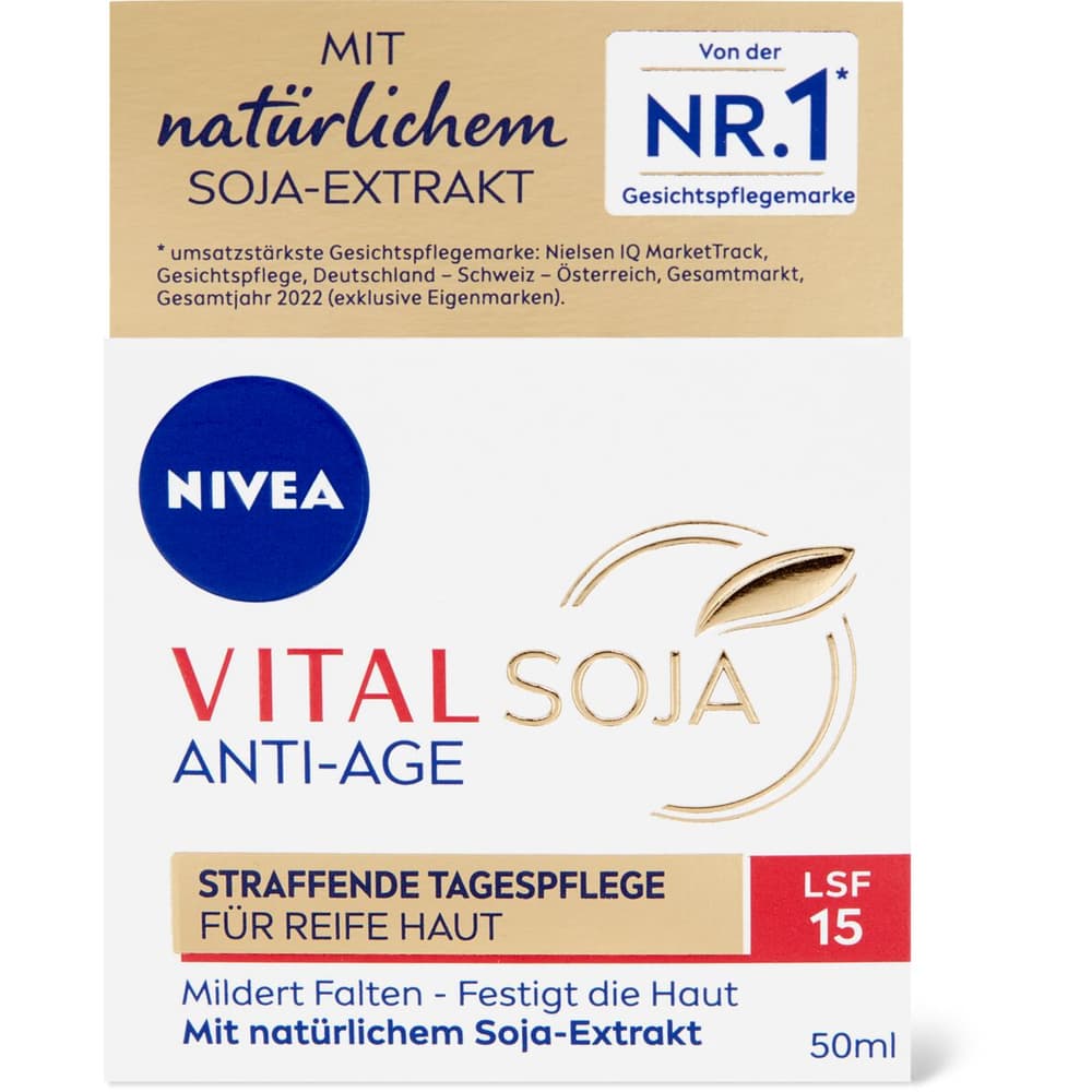 Nivea Vital Soja · Anti-Age Tagespflege · reife Haut, LSF 15 • Migros