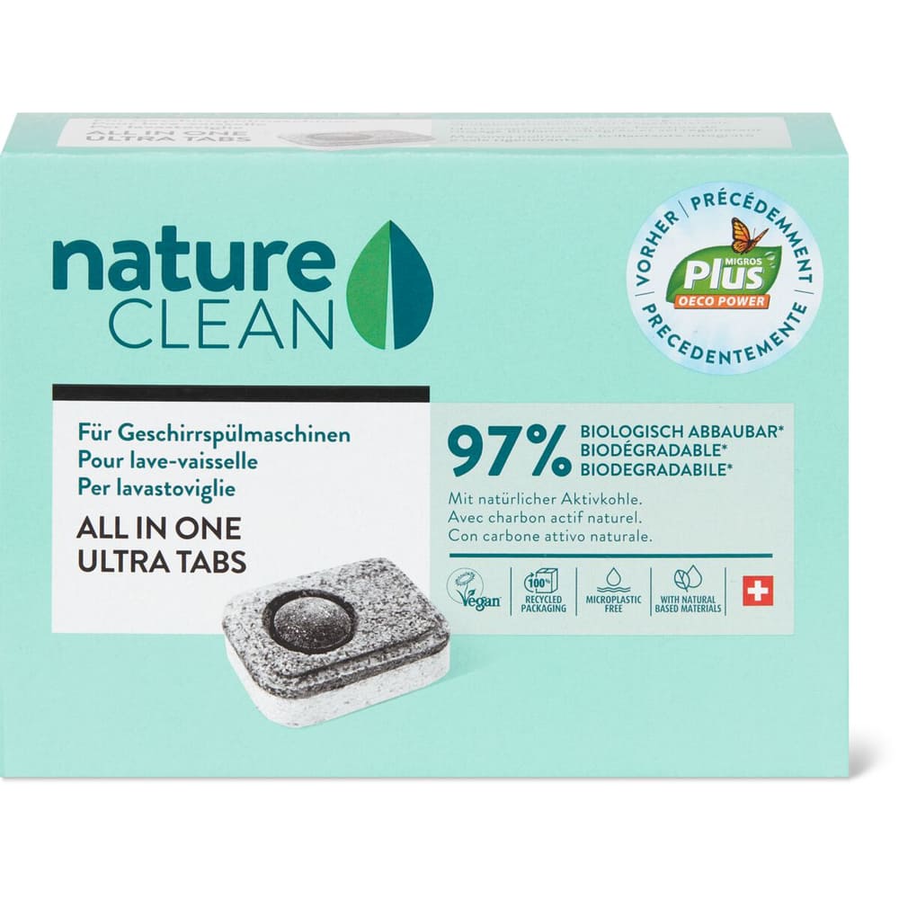 Nature Clean Ultra All In One · Dishwasher tabs • Migros