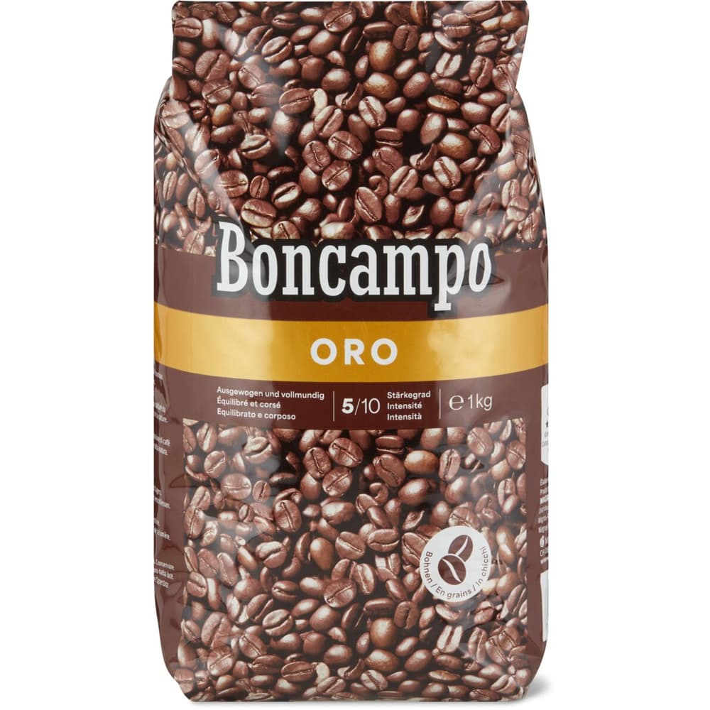 Boncampo Oro · Bohnenkaffee · Ausgewogen & vollmundig • Migros