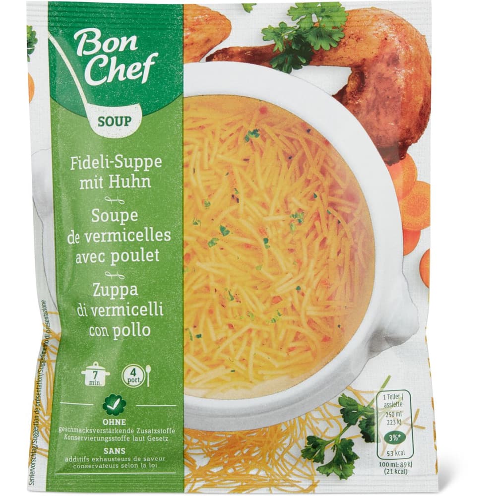 Bon Chef · Suppe · Huhn mit Fideli • Migros