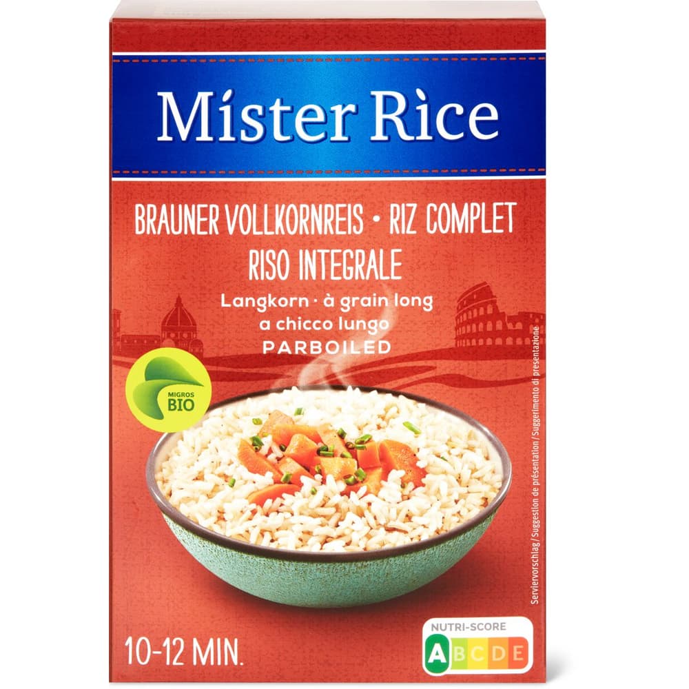 Mister Rice Bio · Long grain Wholemeal rice • Migros
